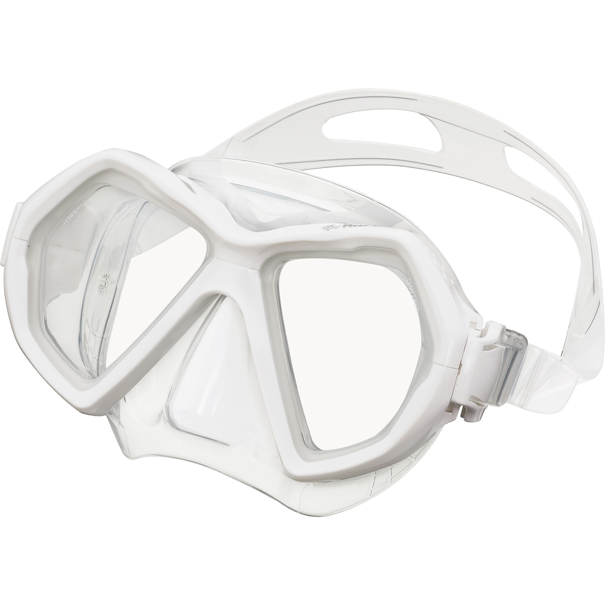 Reef Tourer Adult X-Plore 2-Window Snorkeling Mask, White - Walmart.com