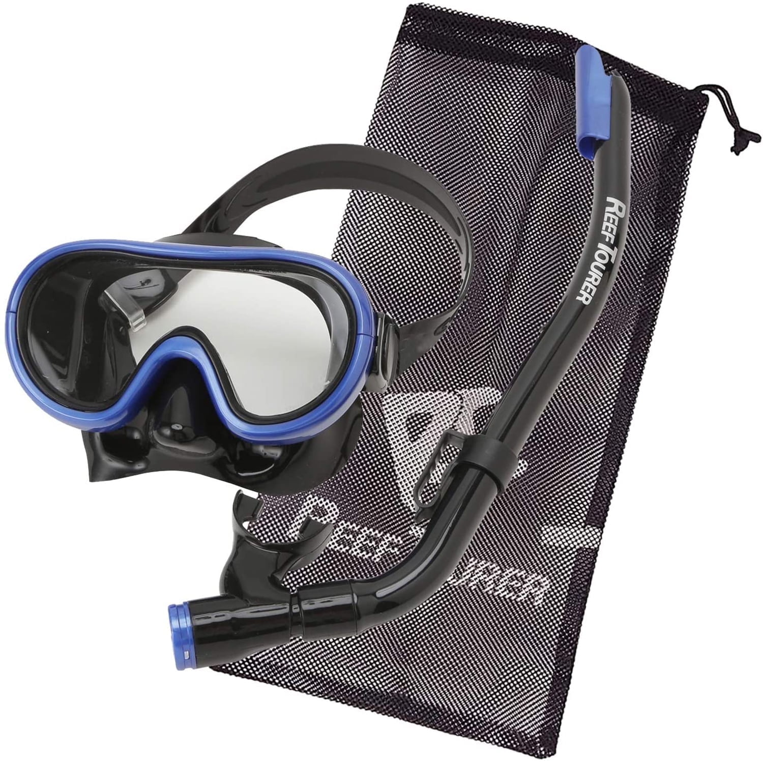 Reef Tourer Youth Single-Window Mask & Snorkel Set for Kids Age 4-9 ...