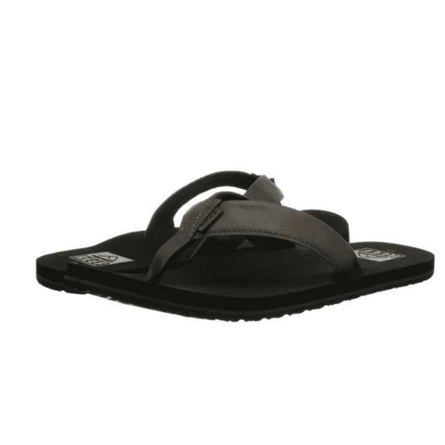 Reef Twinpin Mens Sandals | Comfortable Leather Flip Flops with Arch ...