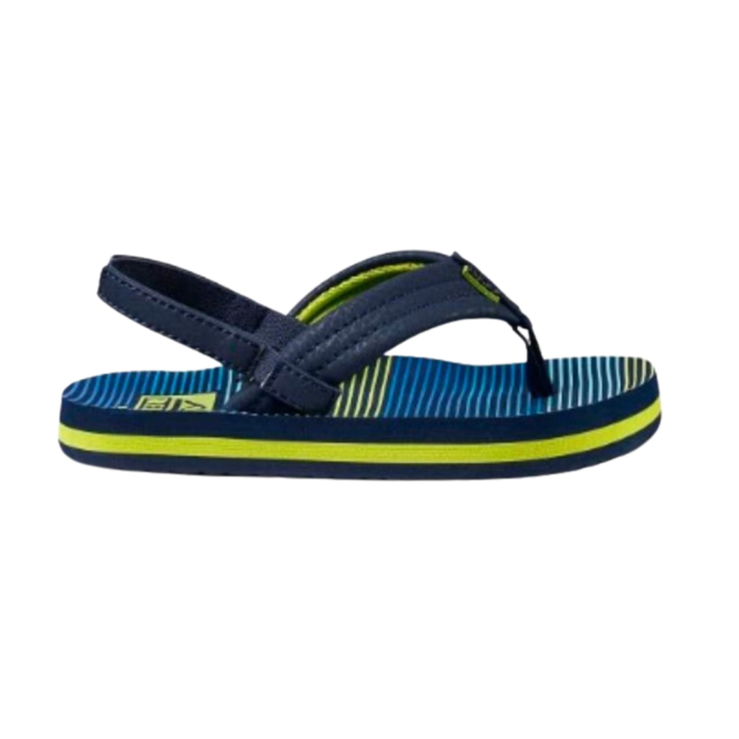 Reef Unisex-Child Little Ahi Flip-Flop – Aqua Green Stripe, Cushioned ...