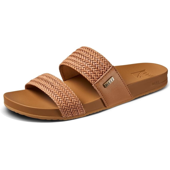 Reef Vista Braid II Women's Slide Sandals - Natural - Walmart.com