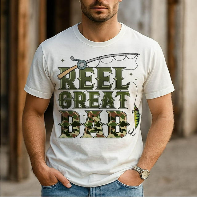 Reel Great Dad, Fishing Dad, Fathers Day, Fishing Lovers Reel Great Dad ...