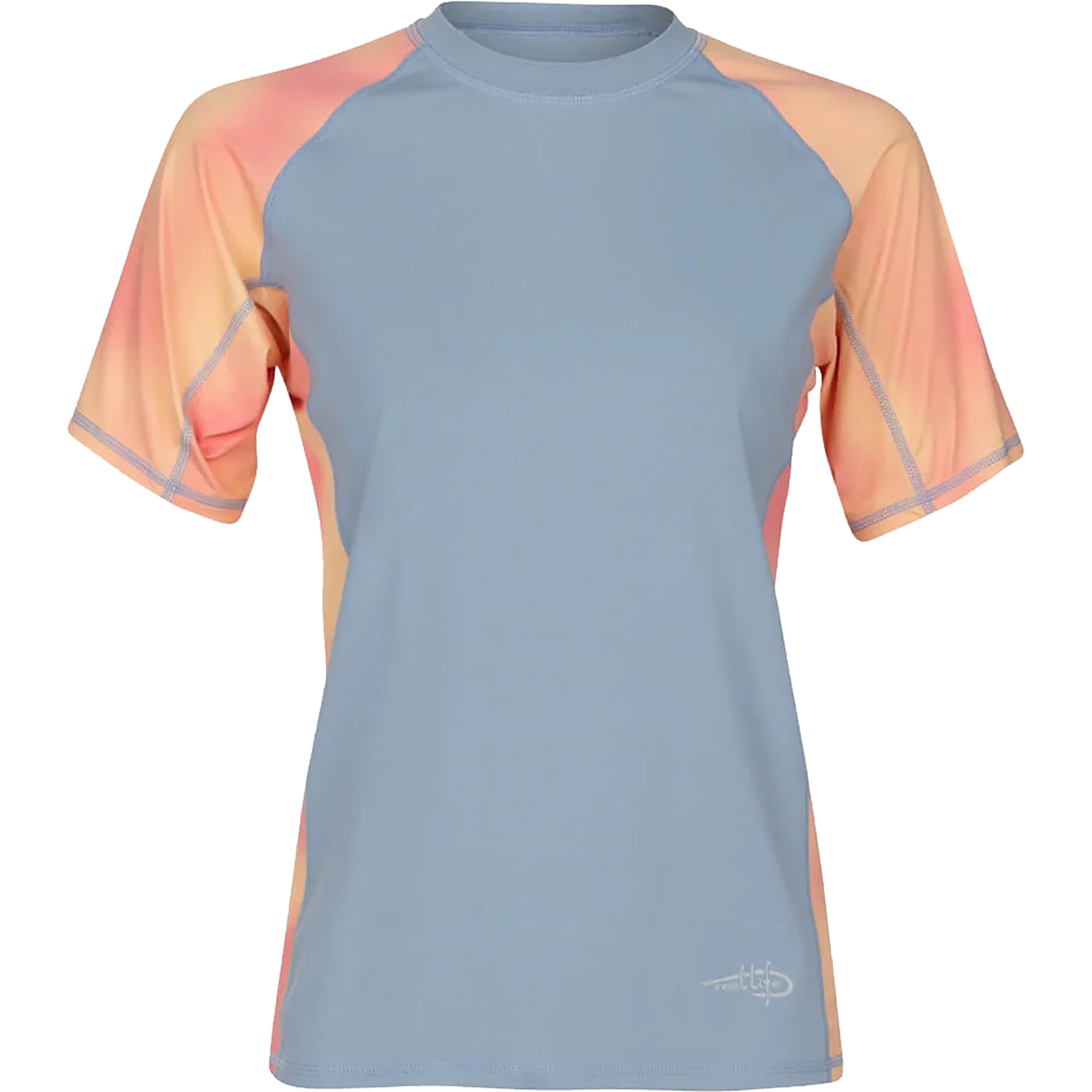 Reel Life Women's Alaria Cloud Dye UV T-Shirt - Medium - Dusty Blue ...