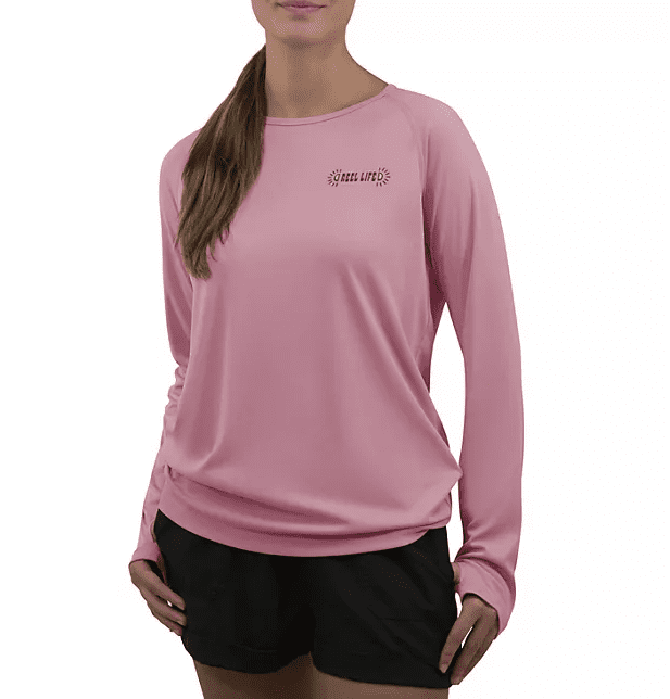 Reel Life Womens Long Sleeve Uv T Shirt Purple Small