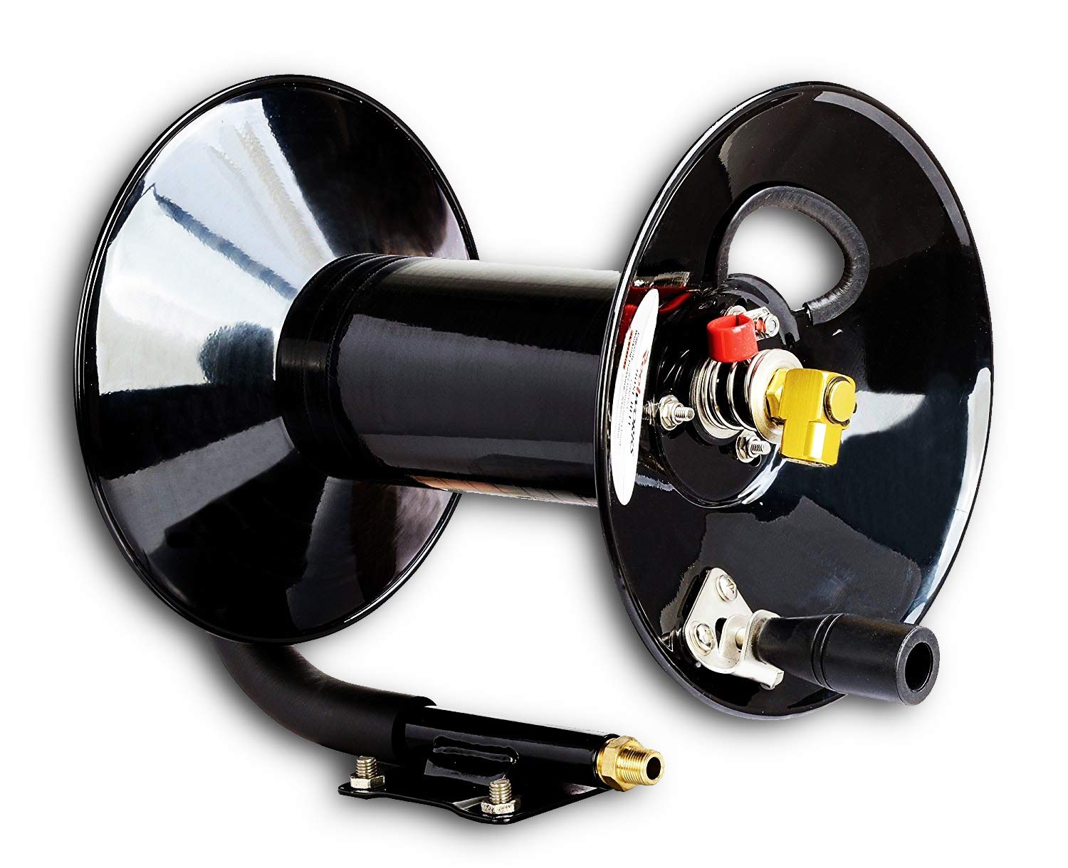 ReelWorks Air Hose Reel Tool Retractable Hand Crank 3/8" Inch x 100 ...