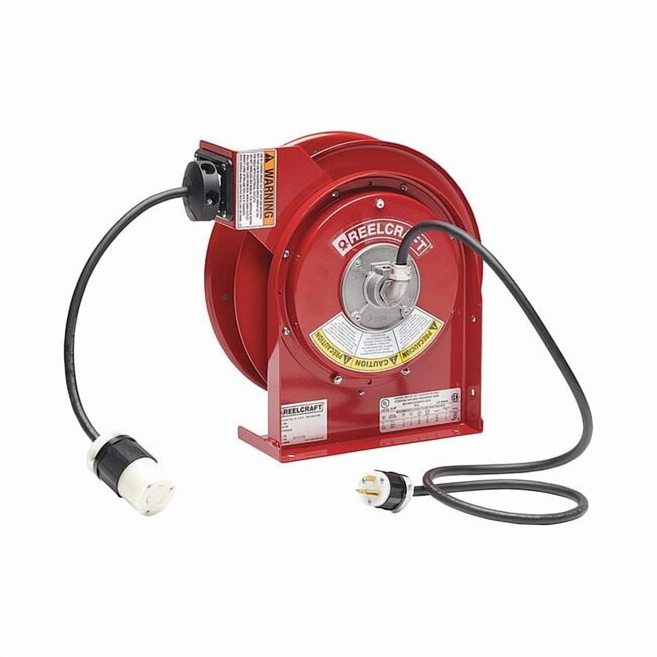 Reelcraft Retractable Cord Reel with 45 ft. Cord 1-Outlet 12/3 L 4545 ...