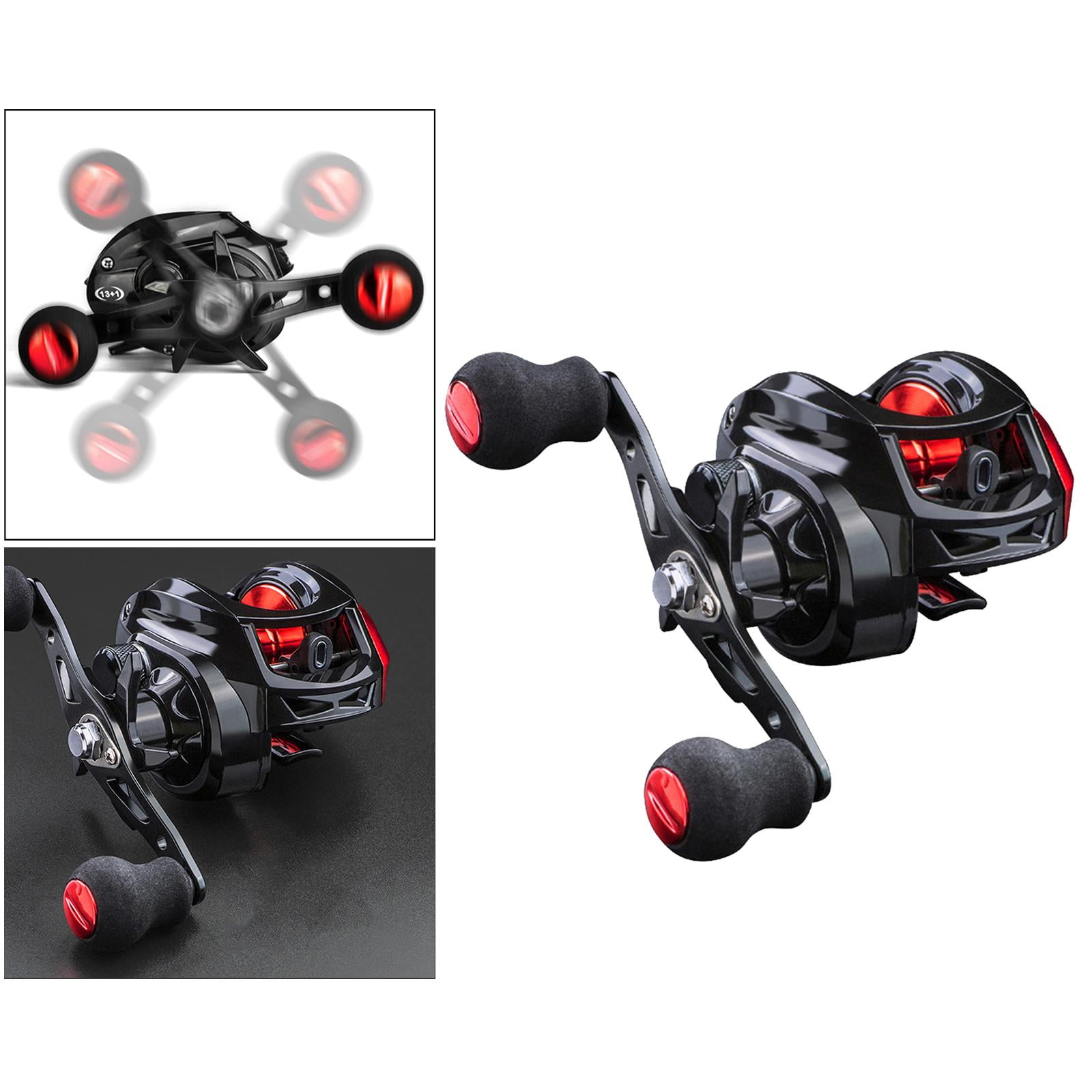 Reels, Baitcaster Fishing Reel - 7.3:1 Gear Ratio, 17.64LB Carbon Fiber ...