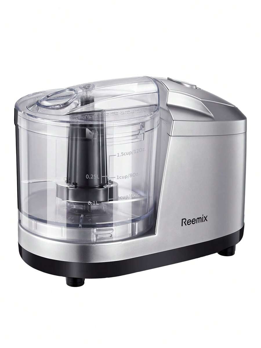 Reemix 1.5-Cup One-Touch Electric Food Chopper, 100W Mini Food Processor Meat Grinder, Mix, Chop ...
