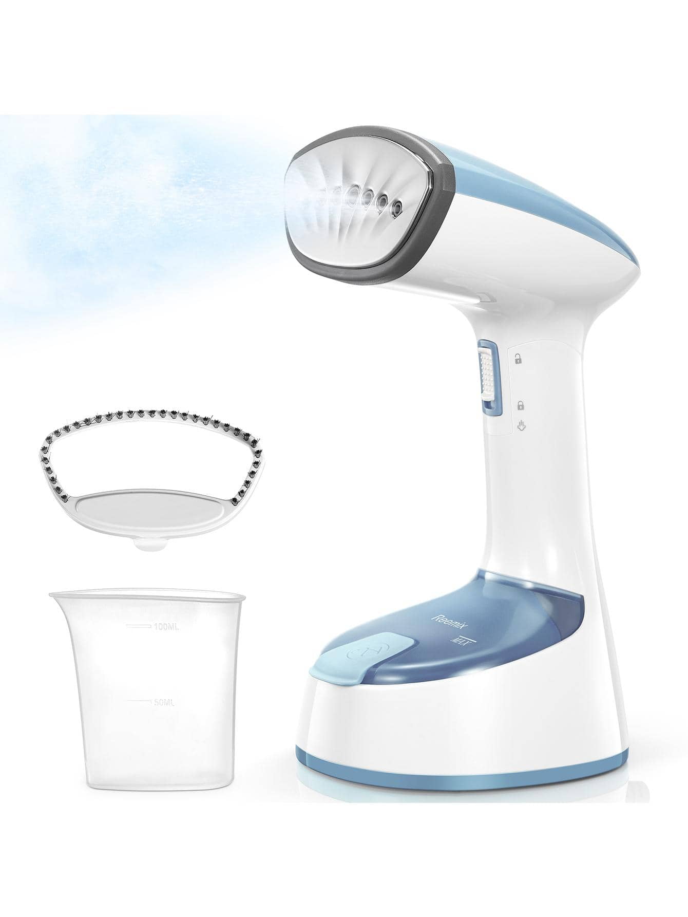 Reemix Steamer For Clothes, Folding Handheld Design Garment Wrinkles Remover, 20g/Min Strong ...