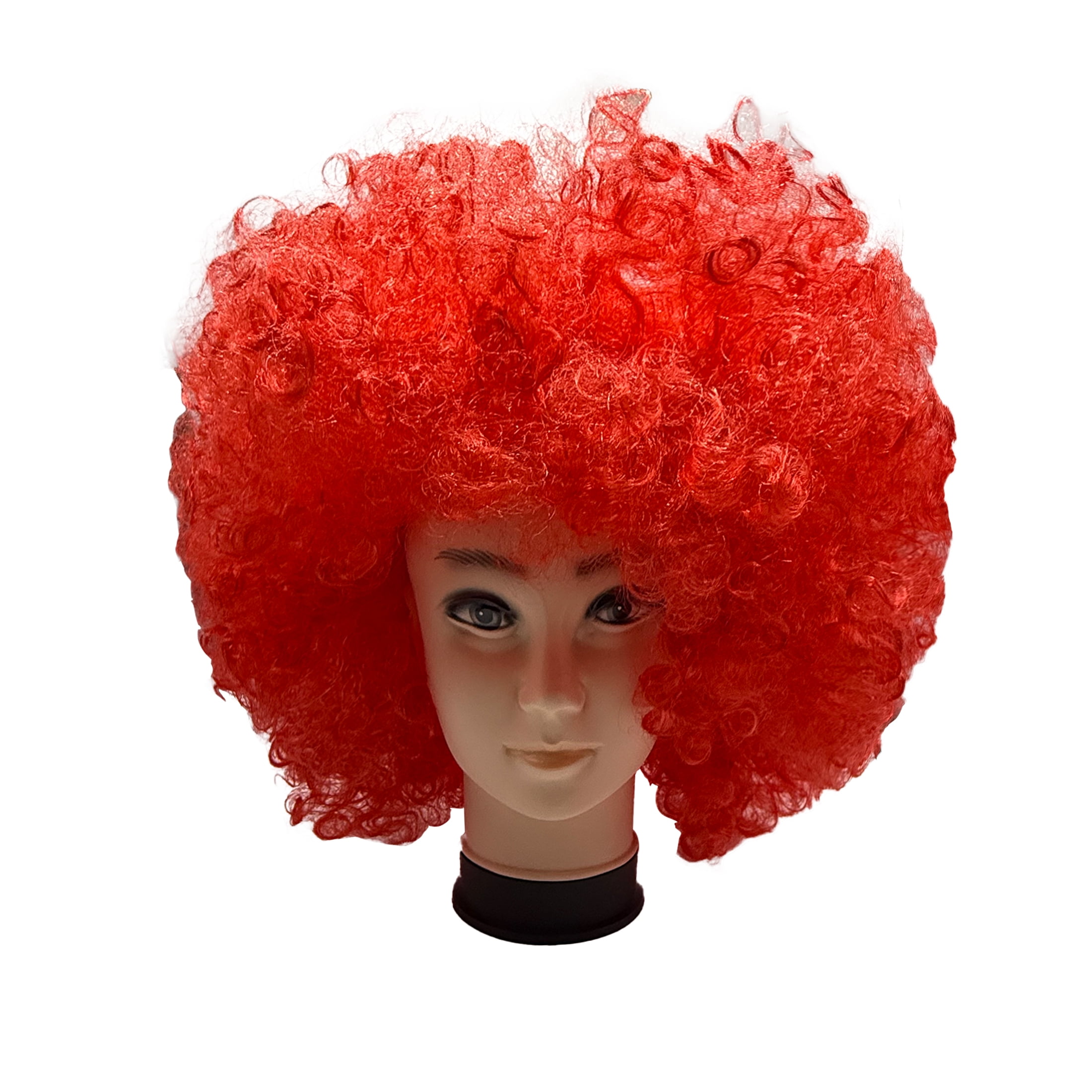 Reendo Explosive- Head wig Party Funny Clown Hair Football Fan Hair Wig ...