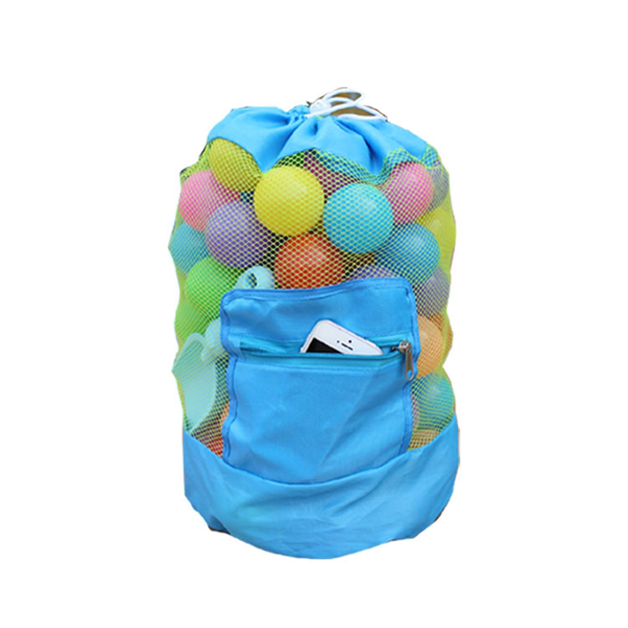 Reendo Mesh Beach Bag, Durable Sand-Away Toy Storage Backpack, Pool Bag ...