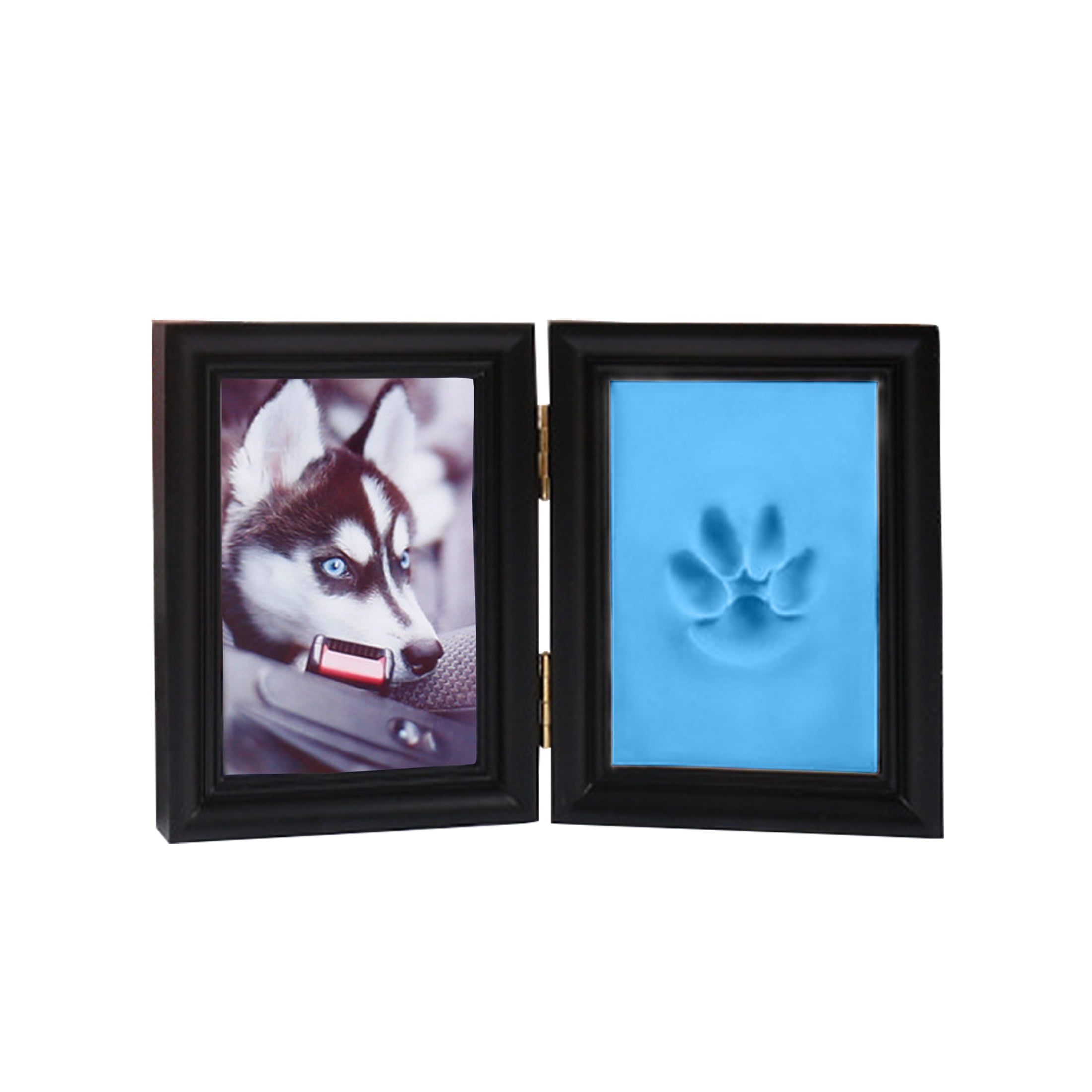 VAFFUL Pet Paw Print Keepsake Kit, Dog Memorial Picture Frame with ...