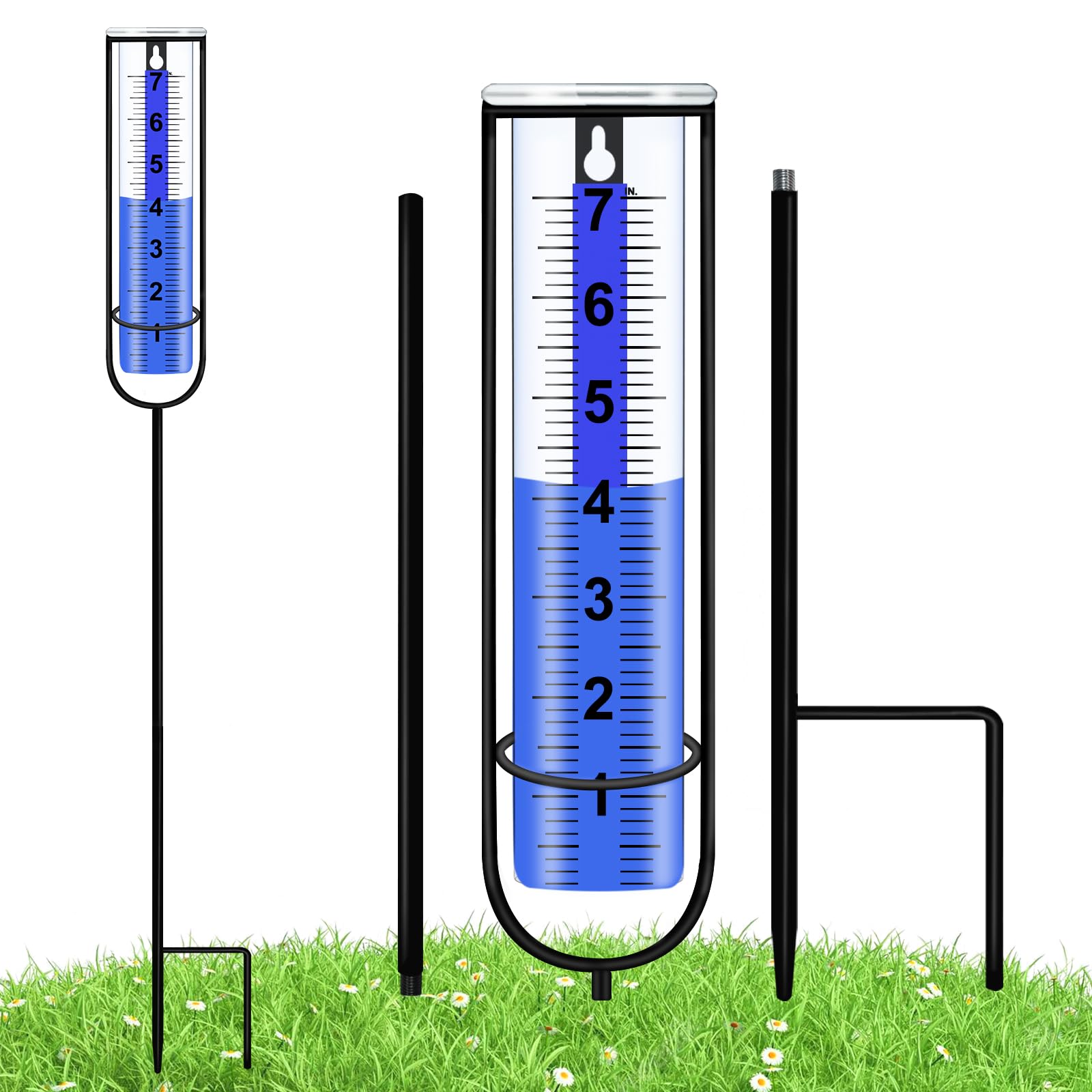 Reengull Rain Gauge,Detachable Freeze YPF5 Proof Rain Gauge Outdoor ...