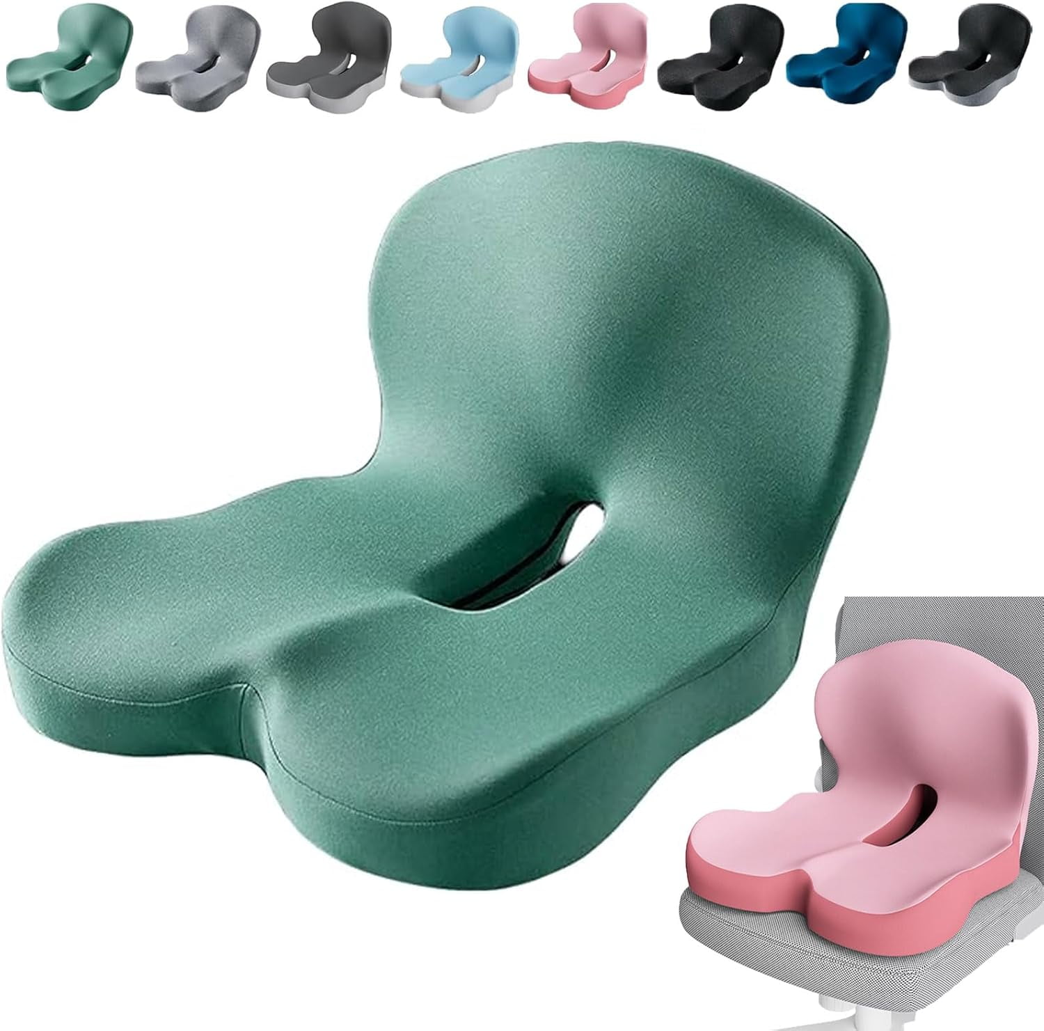 Reenly Back and Seat Cushion, Welnax Lumbocare Pro, Soothe+ Seat ...