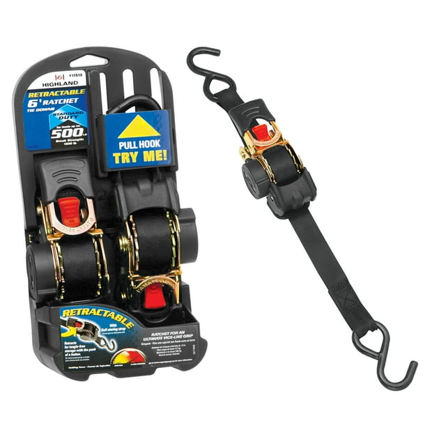 Reese 1151801 Retractable Ratchet Tie Down - Walmart.com