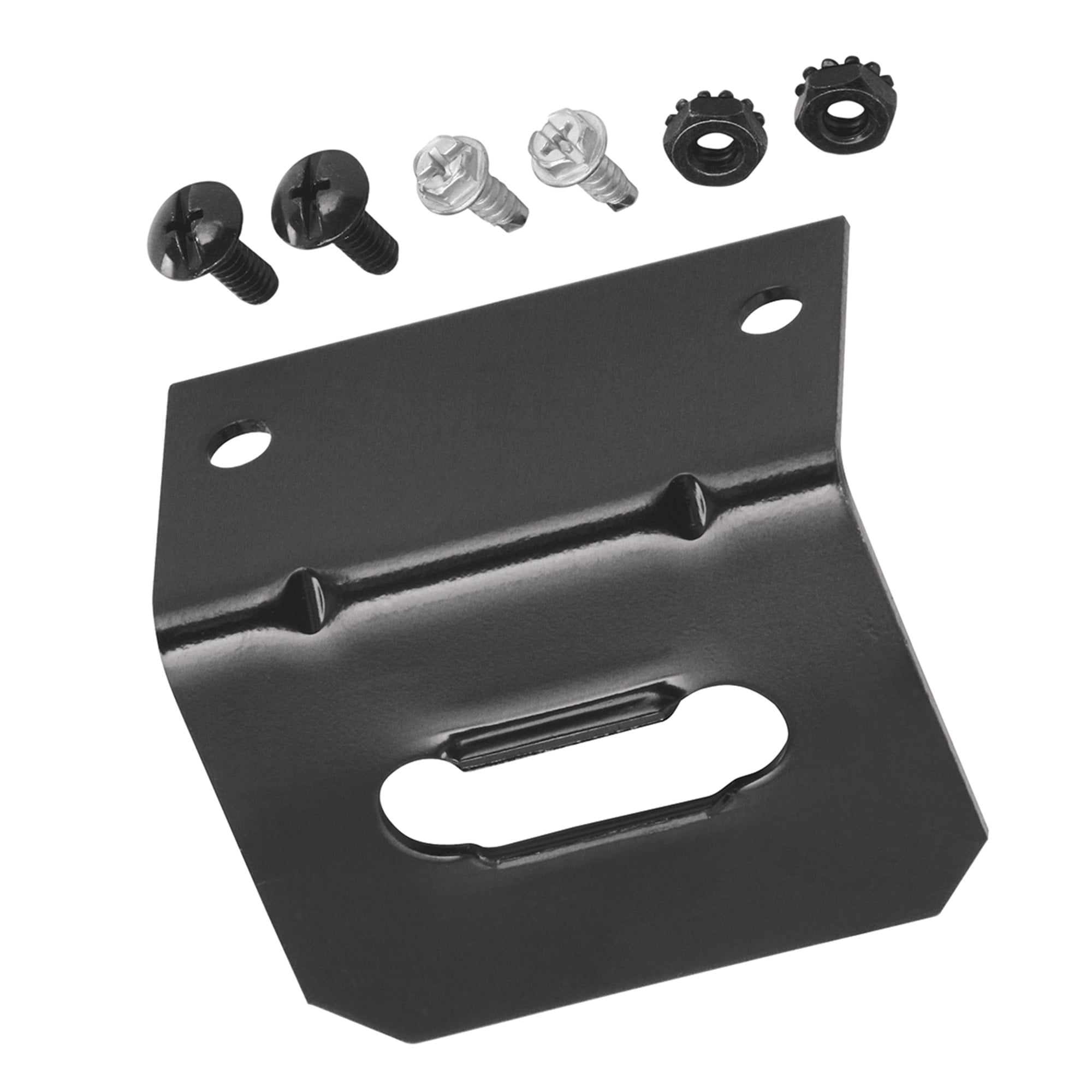 Reese 118144 4-Flat Electrical Connector Mounting Bracket, Black Powder ...