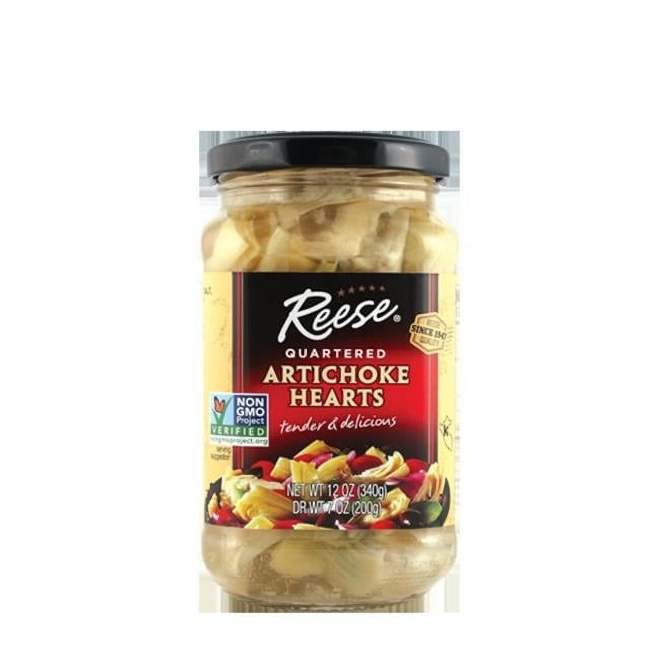Reese 12 oz Quartered Artichokes in Glass, Pack of 12 - Walmart.com