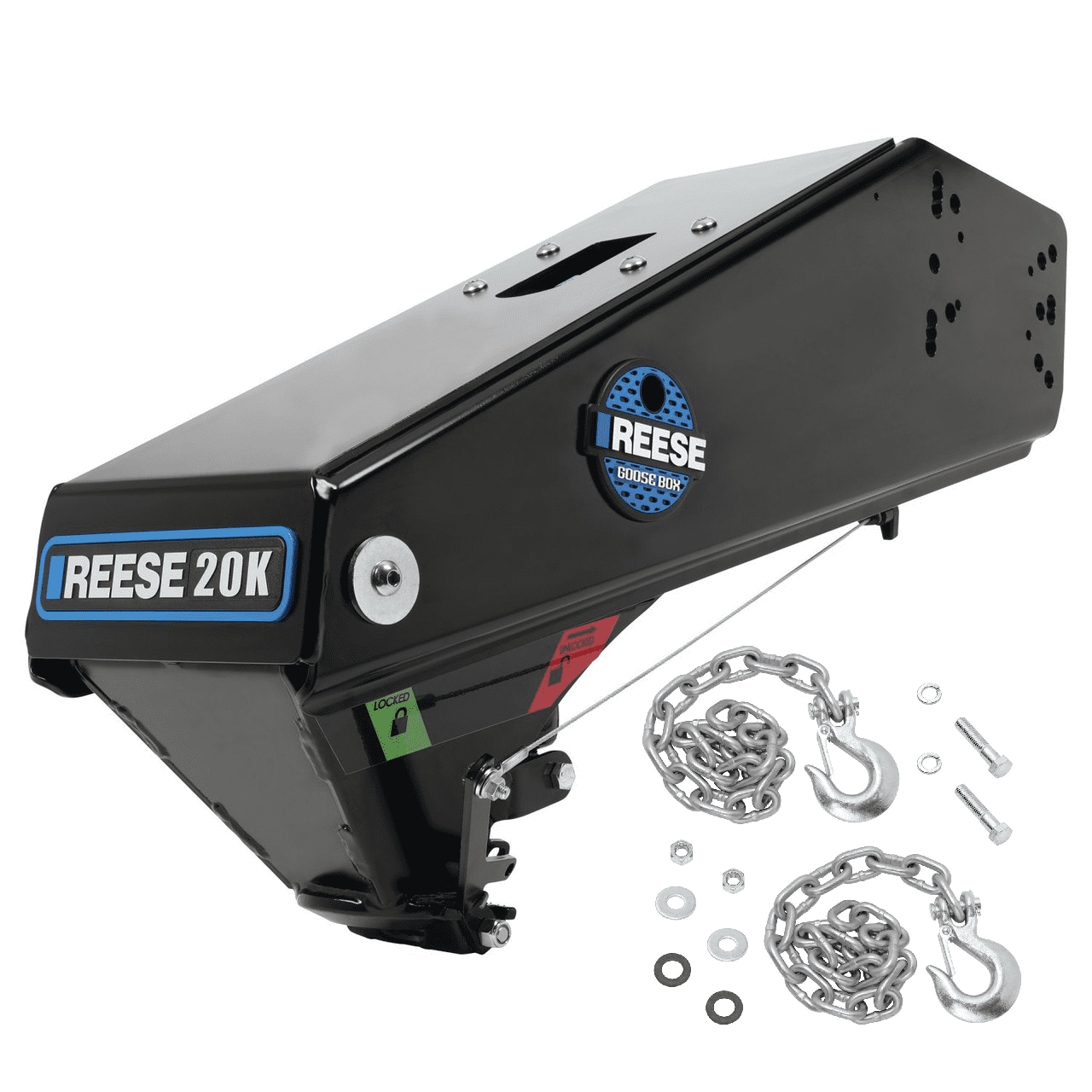 Reese 20k Gen 3 Goose Box 5th Wheel Pin Box, Air Ride 20,000 lbs ...