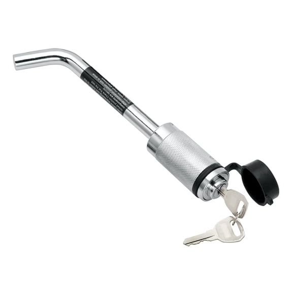 Reese 63254 1/2" Barrel-Style Receiver Lock with Bent Pin - Chrome ...
