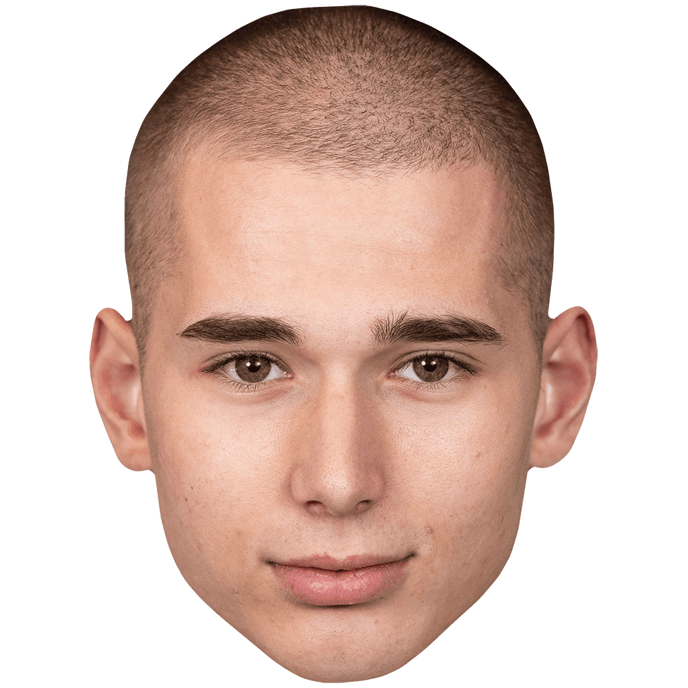 Reese Carter (Buzz Cut) Celebrity Mask, Flat Card Face, Fancy Dress ...