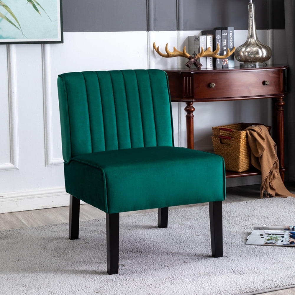 Reese Green Velvet Accent Chairs (Set of 2) - Mid-Century Modern Design ...