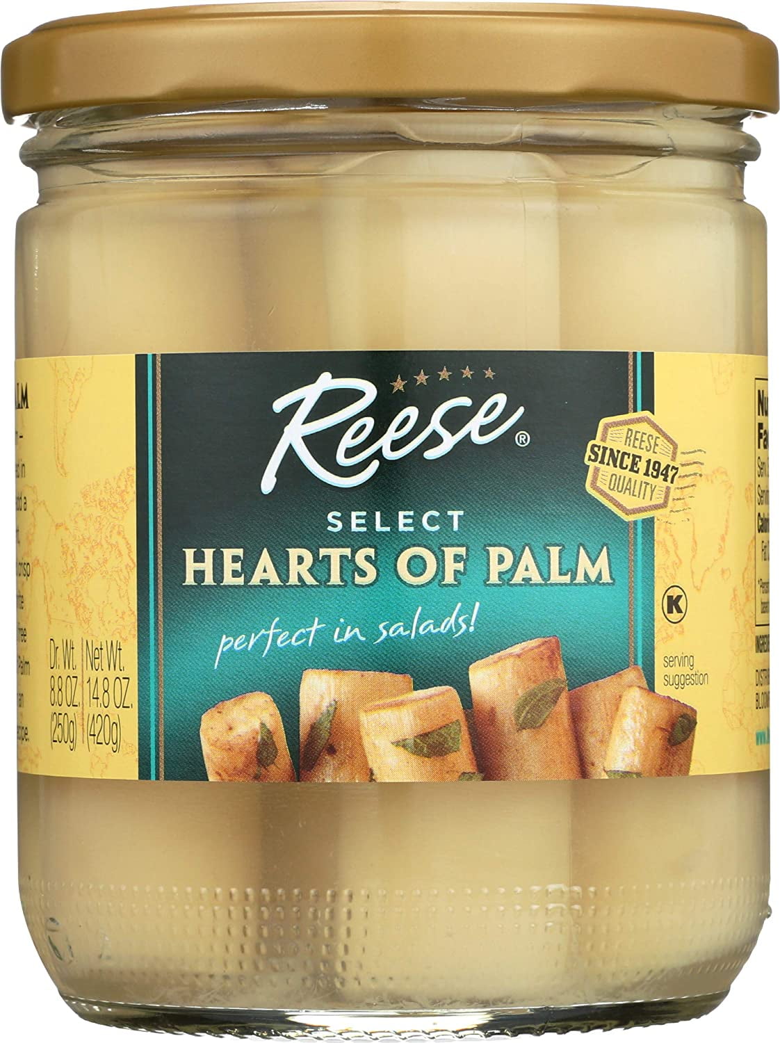 Reese Hearts Of Palm Glass, 14.8 Oz - Walmart.com