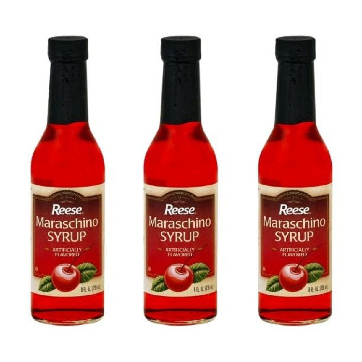 Reese Maraschino Syrup, 8 Oz, Sweet Topping for Desserts and Cocktails ...