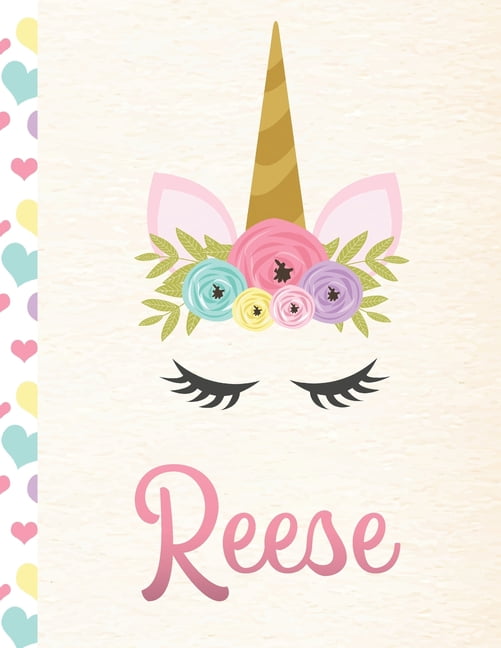 Reese : Personalized Unicorn Primary Handwriting Notebook For Girls ...
