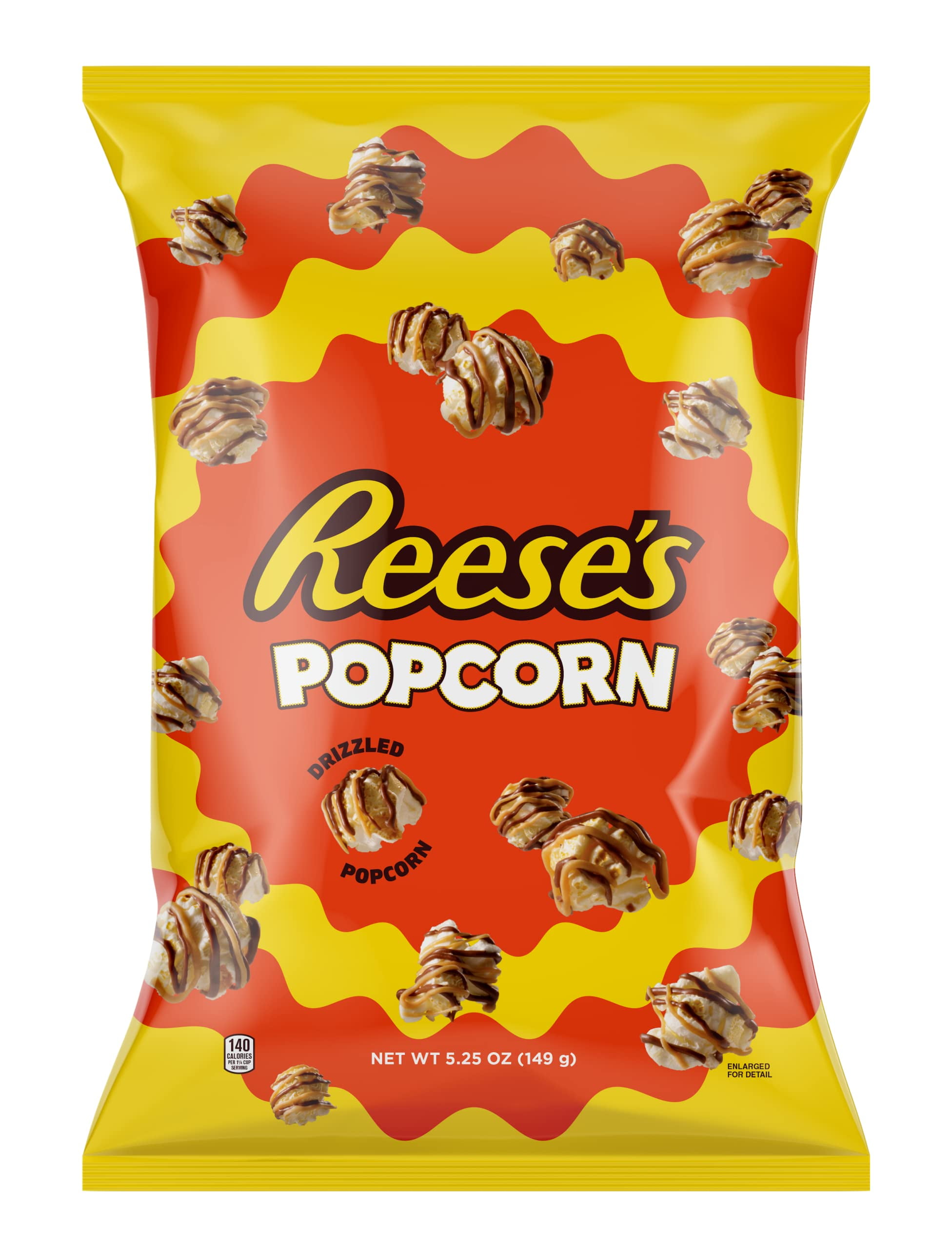 Reese,S Popcorn, 5.25Oz Grocery Sized Bag, Popcorn Coated In Chocolatey ...