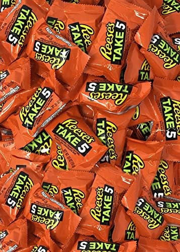 Reese,S Take 5 Chocolate Bars Bulk, Individually Wrapped Snack Size, Pretzels, Caramel, Peanut ...