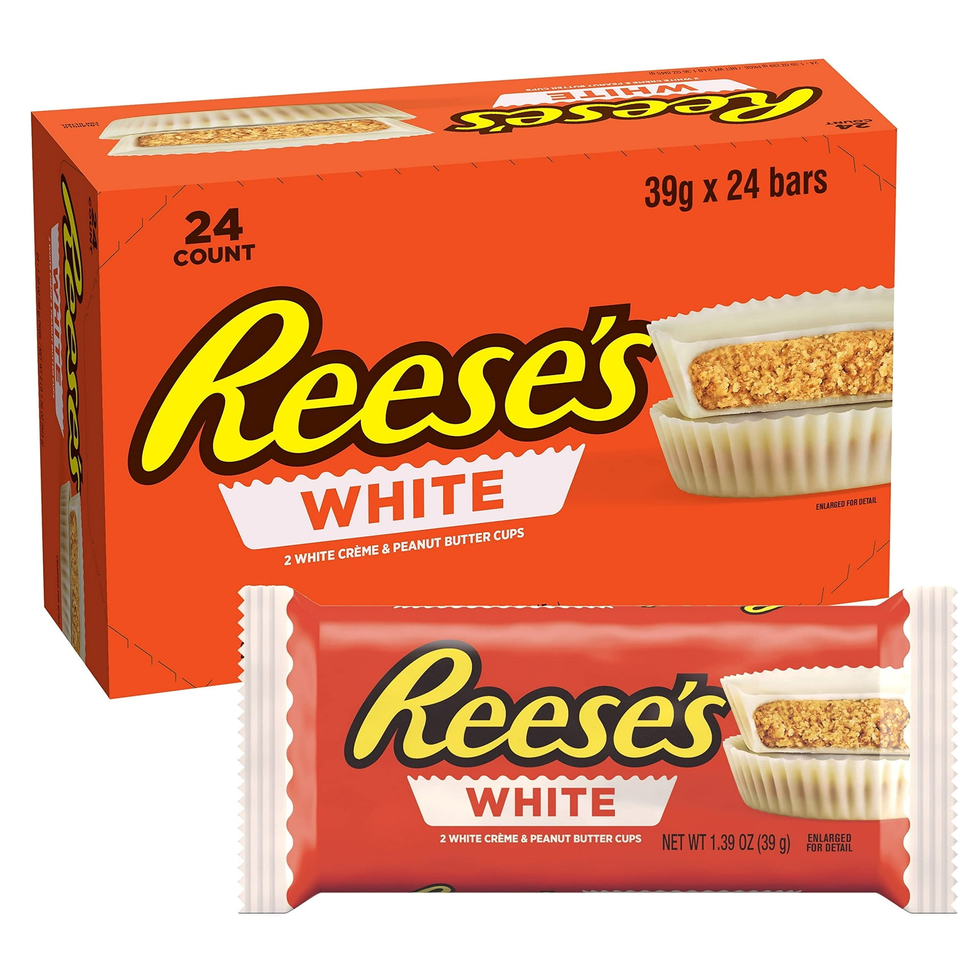 Reese's White Creme Peanut Butter Cups, 1.5 Oz, Pack of 24 ...