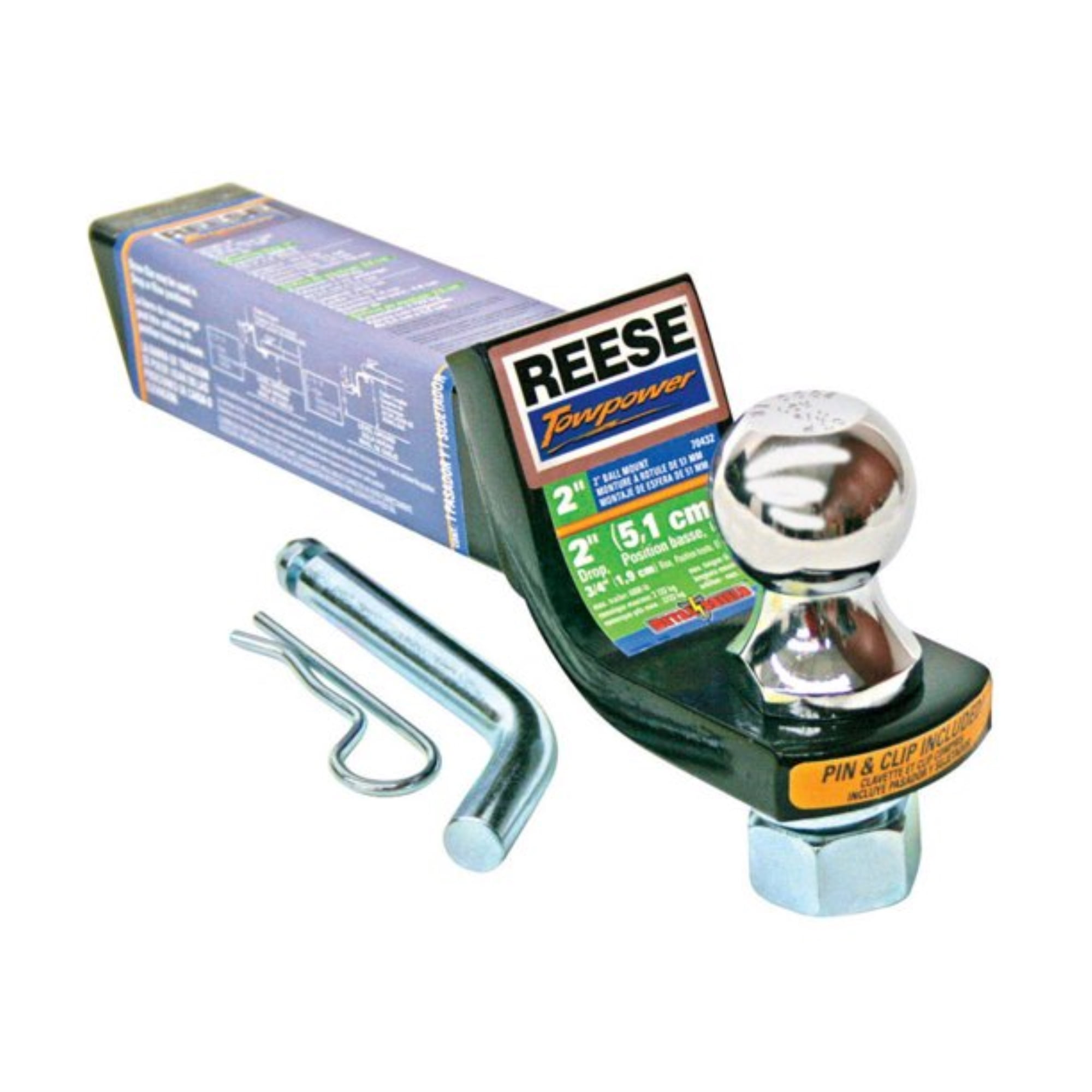 Reese Towpower Class III 2" Drop Standard Starter Towing Kit w/ Pin and ...