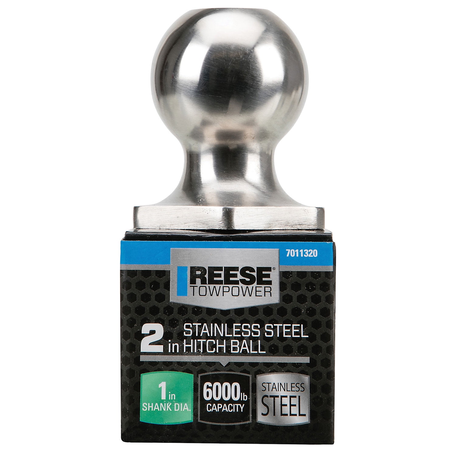 Reese Towpower Interlock Trailer Hitch Ball, 2 in. Diameter, 6,000 lbs ...