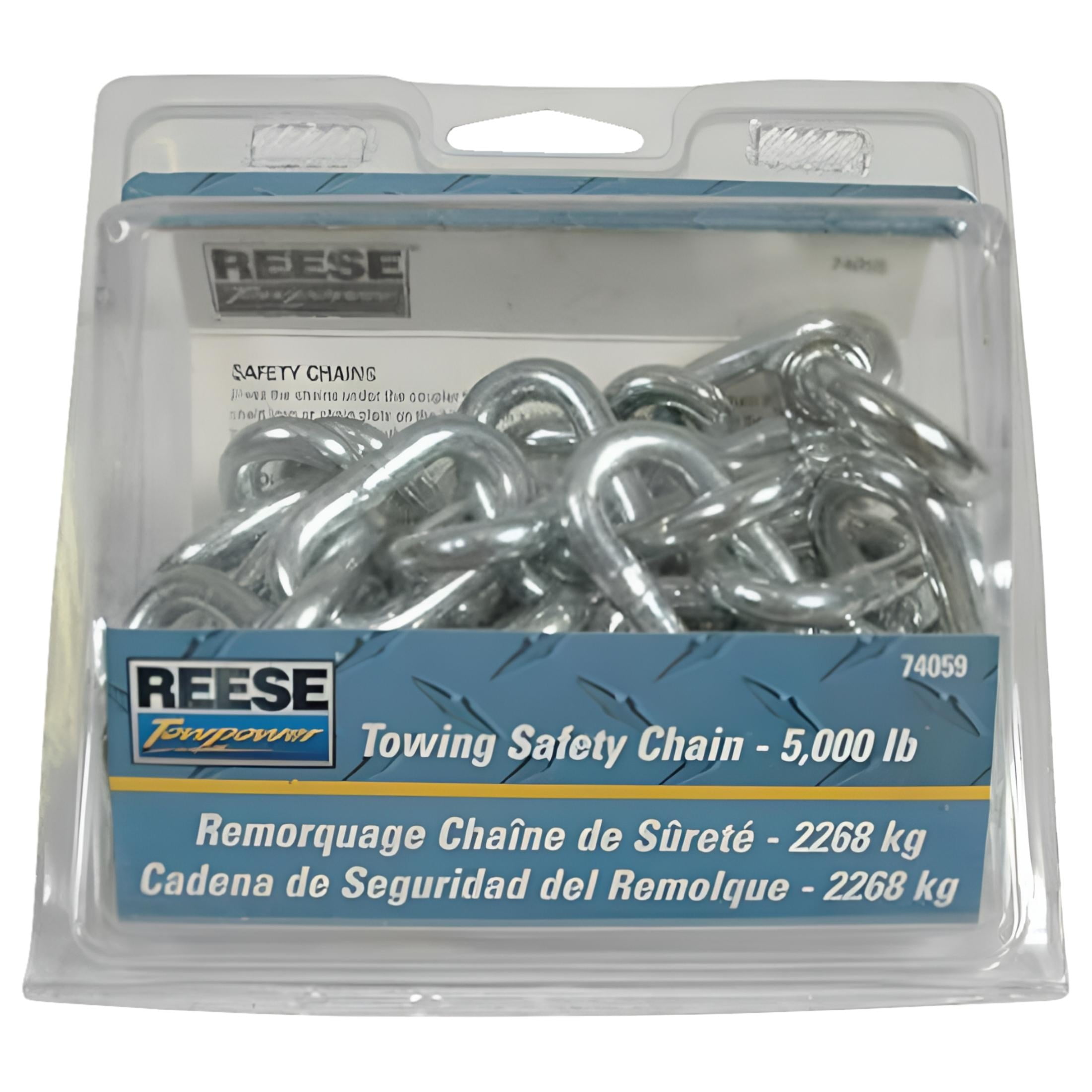 Reese Towpower Towing Safety Chain, 5,000 lbs. Capacity, 72 in. Length ...