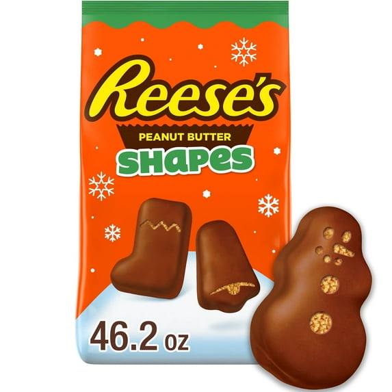 Reese's Assorted Milk Chocolate Peanut Butter Shapes Christmas Candy ...