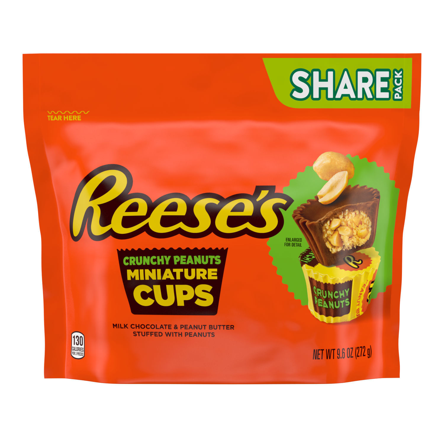 Reese's Miniatures Stuffed with REESE's Puffs Milk Chocolate Peanut Butter Cups Candy, Share ...