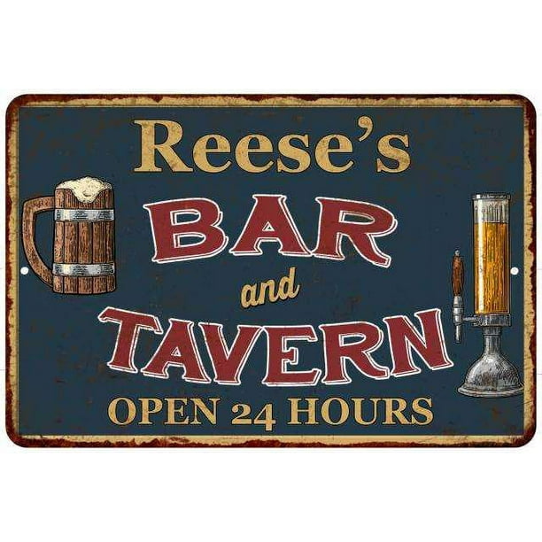 Reese's Green Bar & Tavern Rustic Sign 8 x 12 High Gloss Metal ...