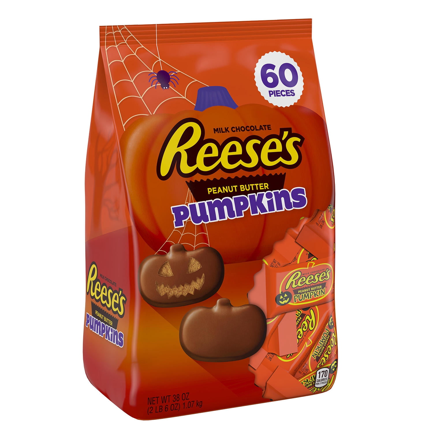 Reese's Halloween Peanut Butter Pumpkins Cups (38oz.) - Walmart.com