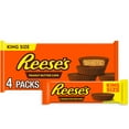 Reese's Milk Chocolate King Size Peanut Butter Cups Candy, Packs 2.8 oz, 4 Count - Walmart.com