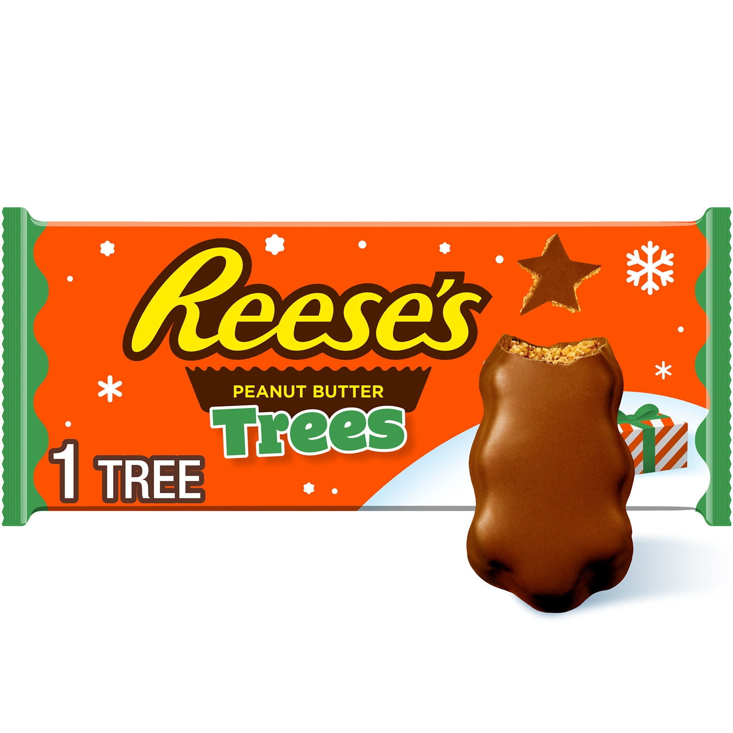 Reese's Festive Milk Chocolate Peanut Butter Trees Candy Pack, 1.2 oz ...