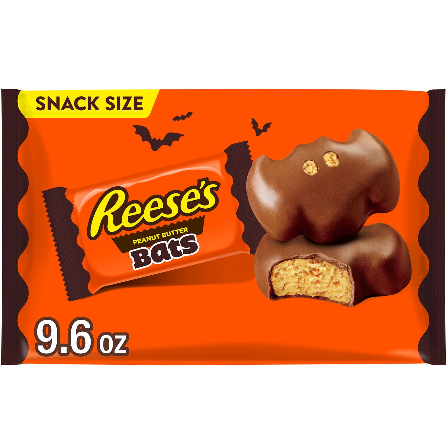 Reese's Trick Treat Milk Chocolate Peanut Butter Bats Snack Size ...