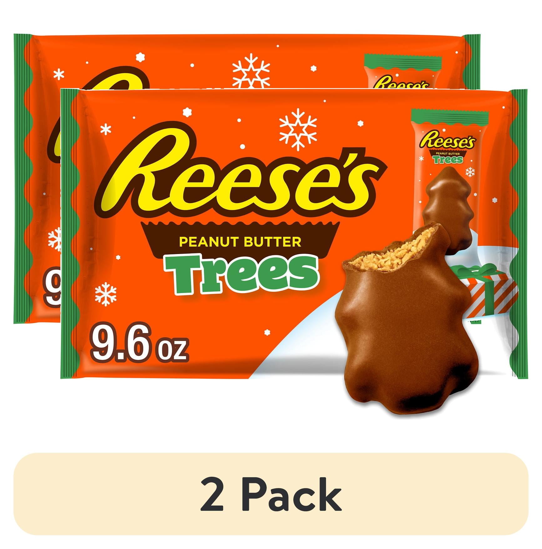 (2 pack) Reese's Milk Chocolate Snack Size Peanut Butter Trees ...