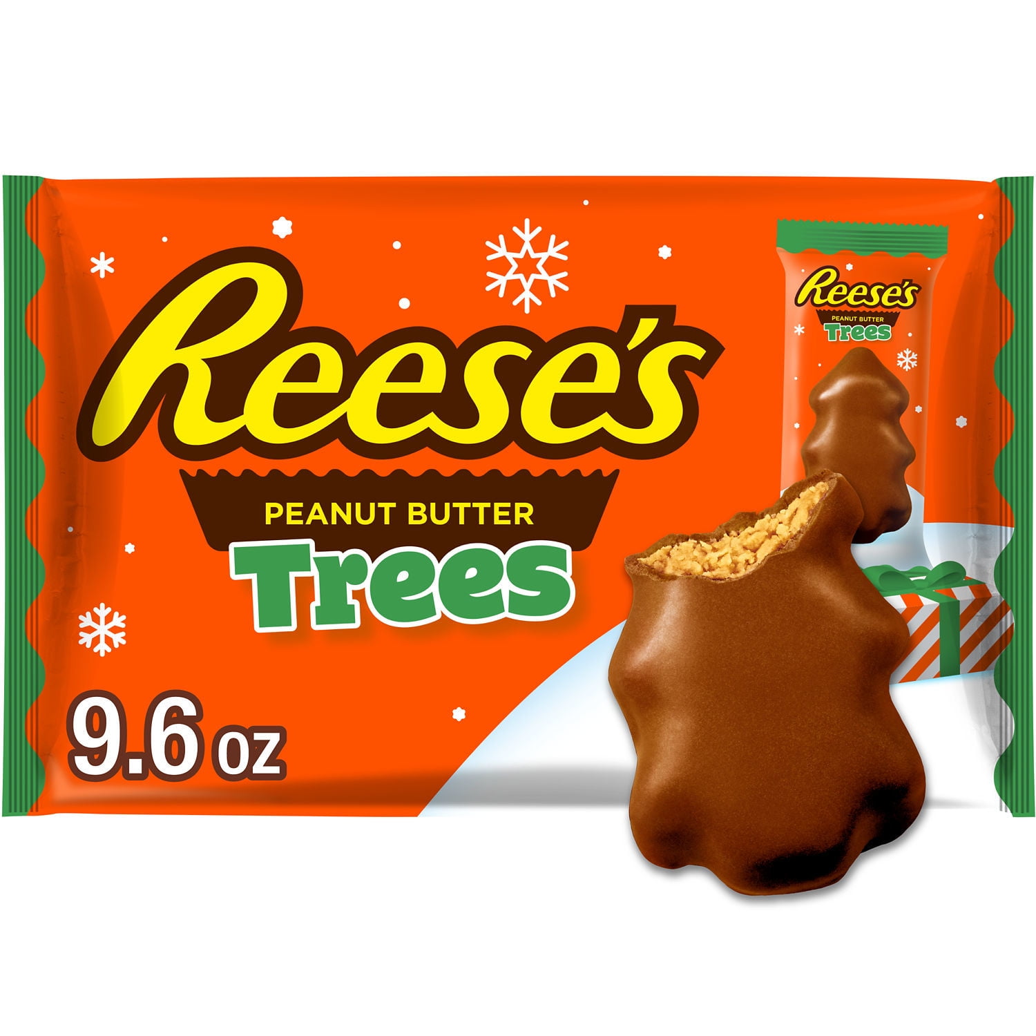 Reese's Milk Chocolate Peanut Butter Trees, Snack Size Christmas Candy, 9.6 oz Bag - Walmart.com