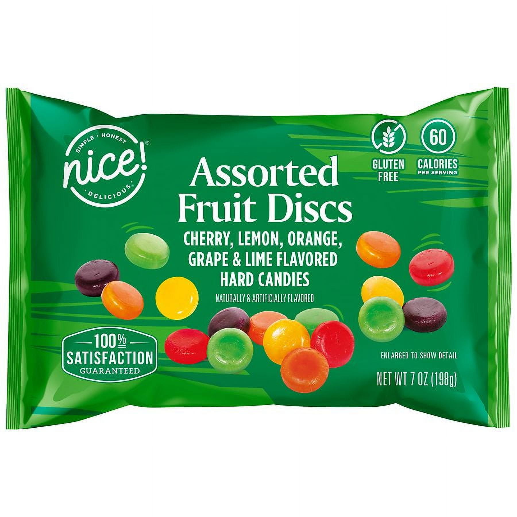 Nice! Fruit Discs Hard Candy, Assorted7.0oz - Walmart.com