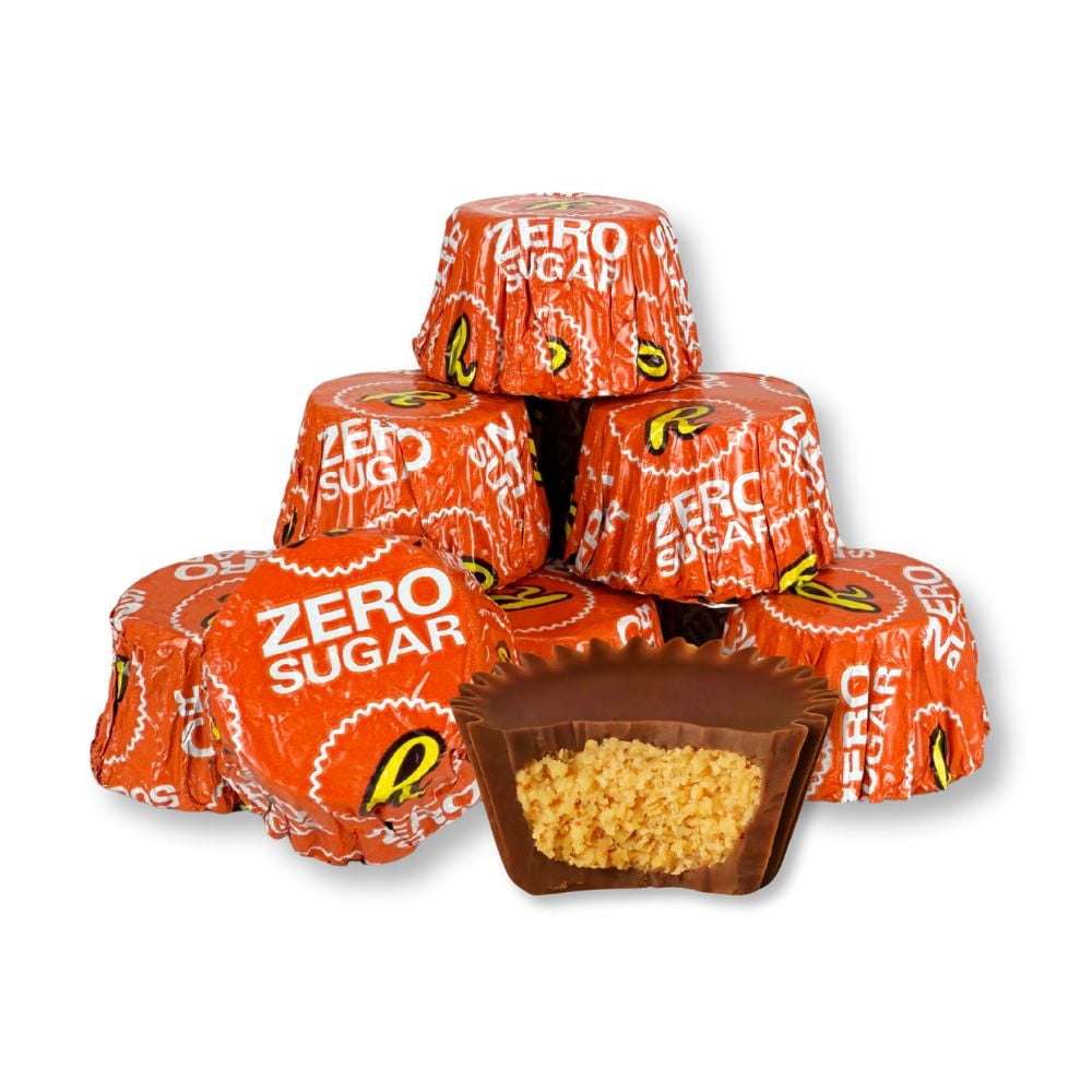 Reese's Miniature Cups Zero Sugar Milk Chocolate & Peanut Butter - 1 lb ...