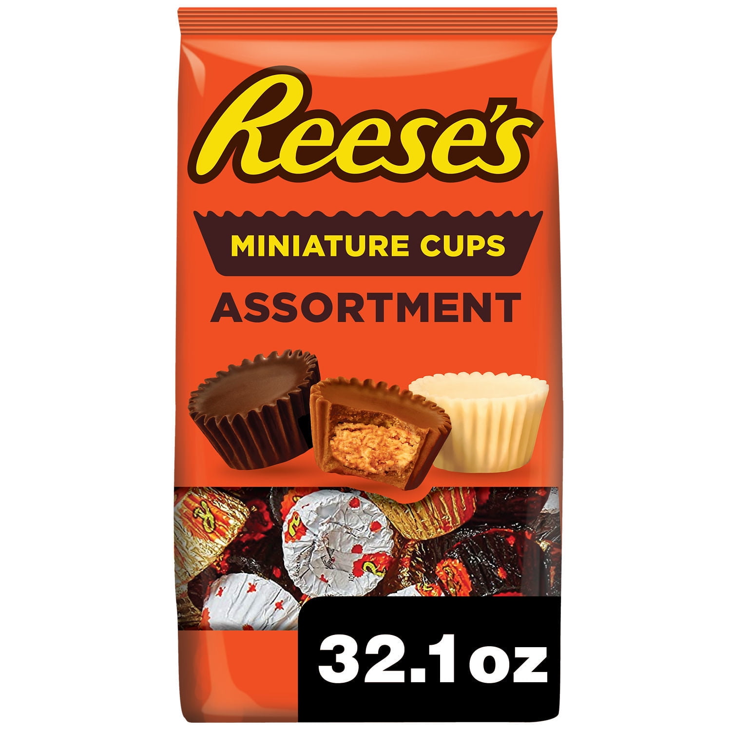 Reese's Miniatures Assorted Flavored Peanut Butter Cups Candy, Party ...