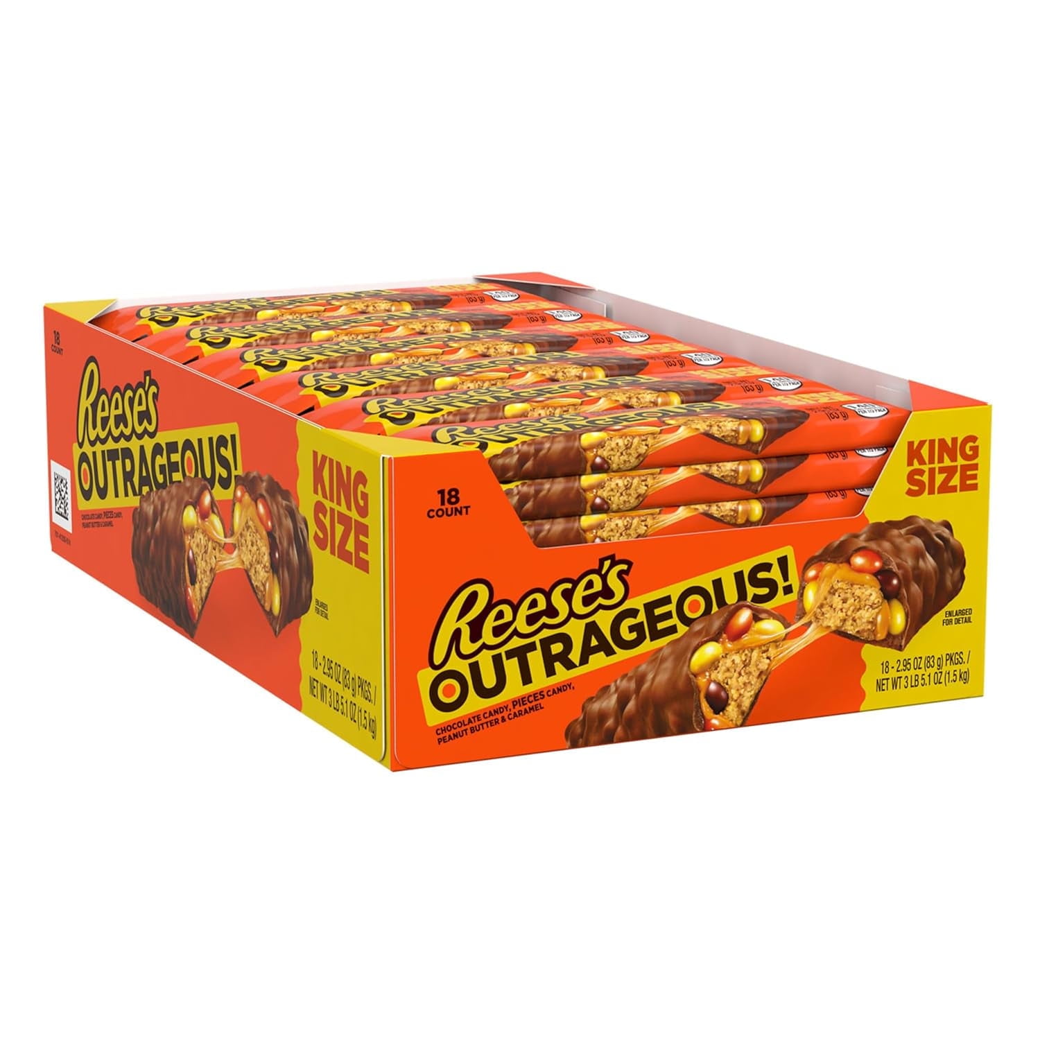 Reese's Outrageous w/Pieces, 18-Count, 2.95 oz - Walmart.com