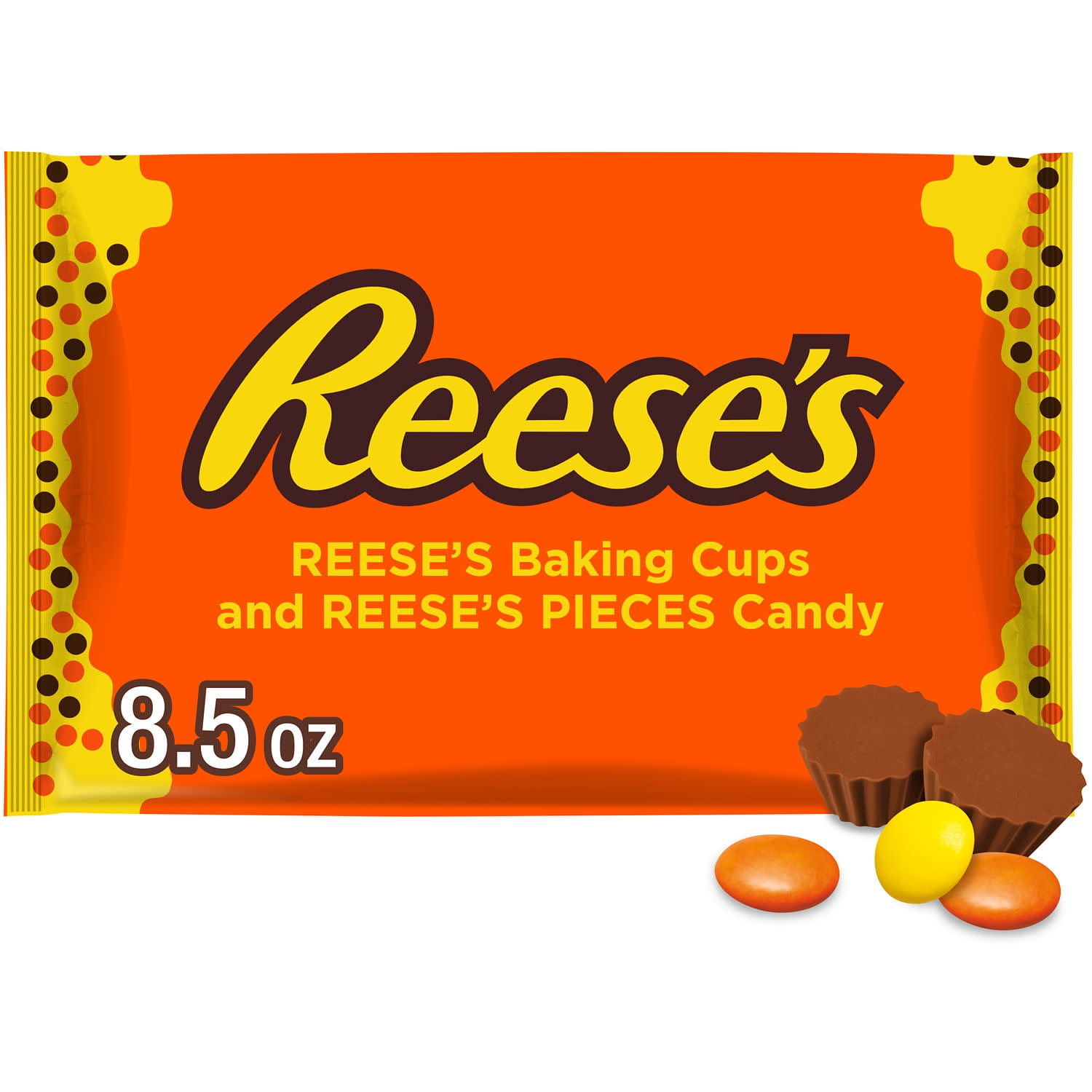 Reese's Peanut Butter Baking Cups and Candy, Bag 8.5 oz - Walmart.com