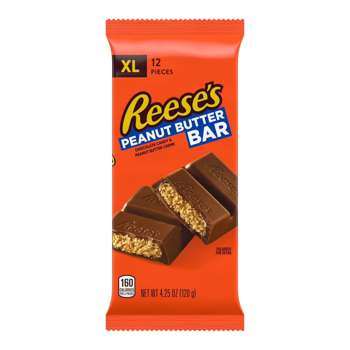 Reese's Peanut Butter Chocolate XL Candy Bar, 12 pc - 4.25 oz - Walmart.com