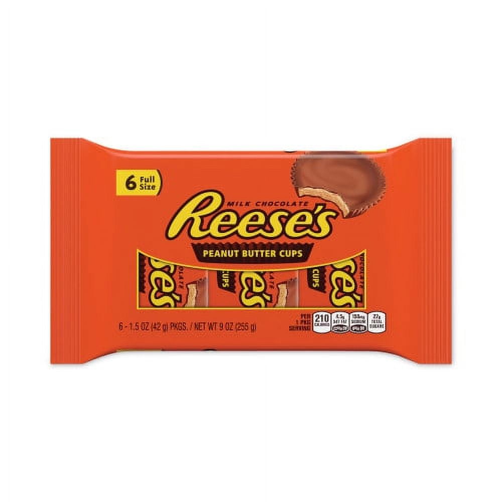 New Reese's Peanut Butter Cups, 1.5 oz Bar, 6 Cups/Package, 2 Packages ...